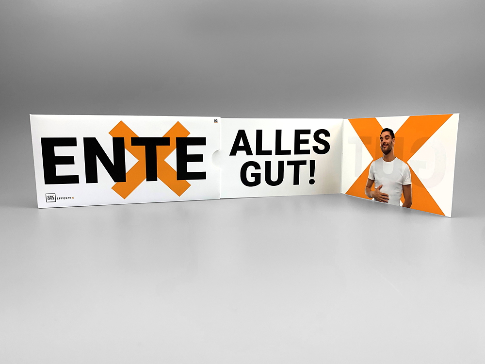 Auszieh-Faltkarte: Doppelt überraschend - EFFEKTIX